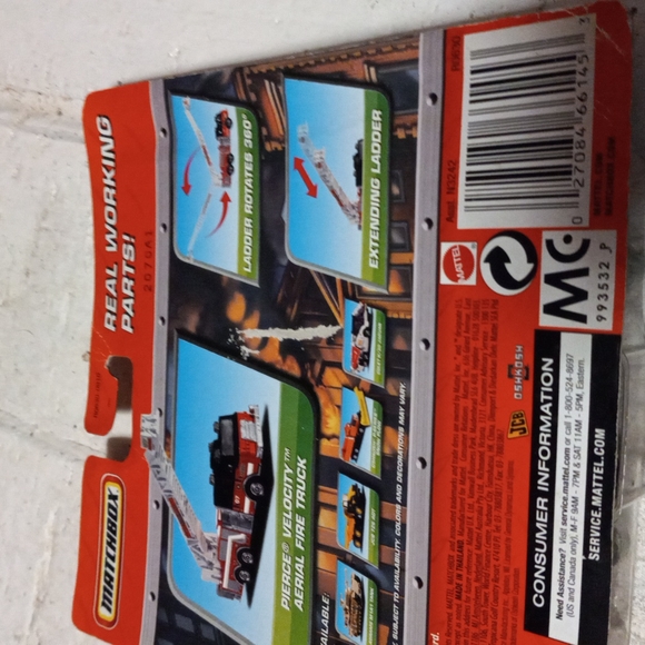 MATCHBOX | Toys | 209 Matchbox Pierce Velocity Aerial Fire Truck | Poshmark